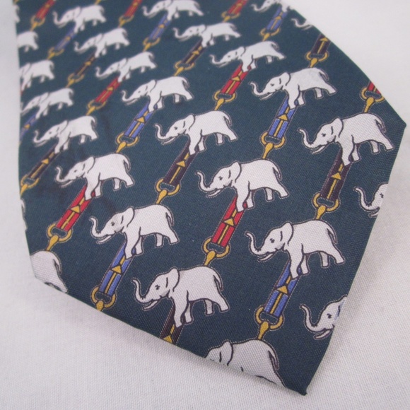 Jim Thompson | Accessories | Rare Jim Thompson Silk Necktie Elephants ...